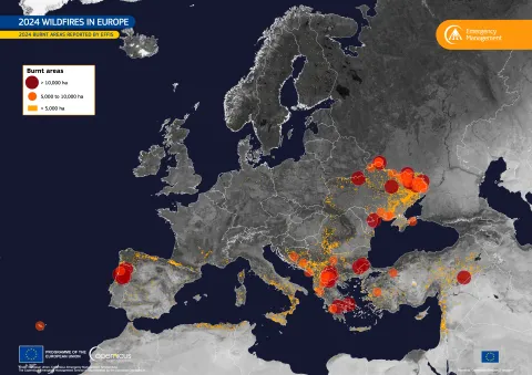 2024 wildfires in Europe | EU Space Policy