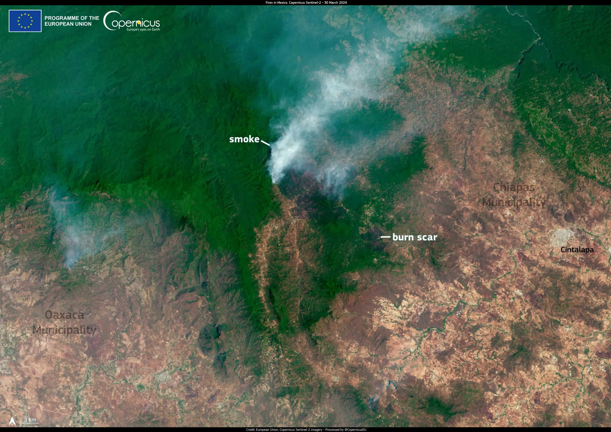 Dozens of active wildfires blaze during Mexico’s fire season | EU Space ...